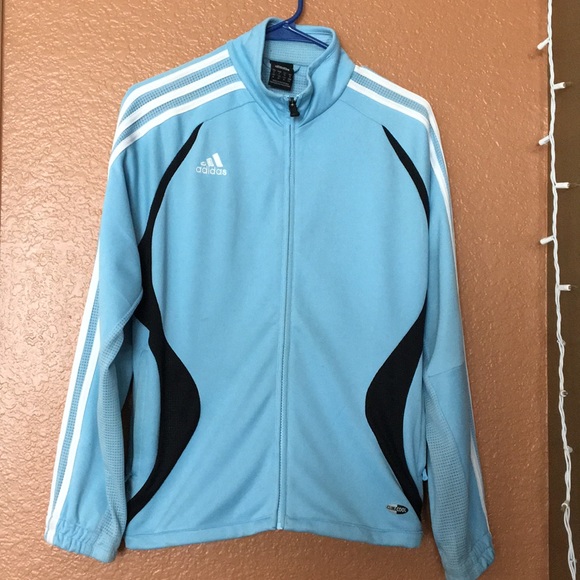 adidas | Jackets & Coats | Very Cute Baby Blue Adidas Jacket | Poshmark